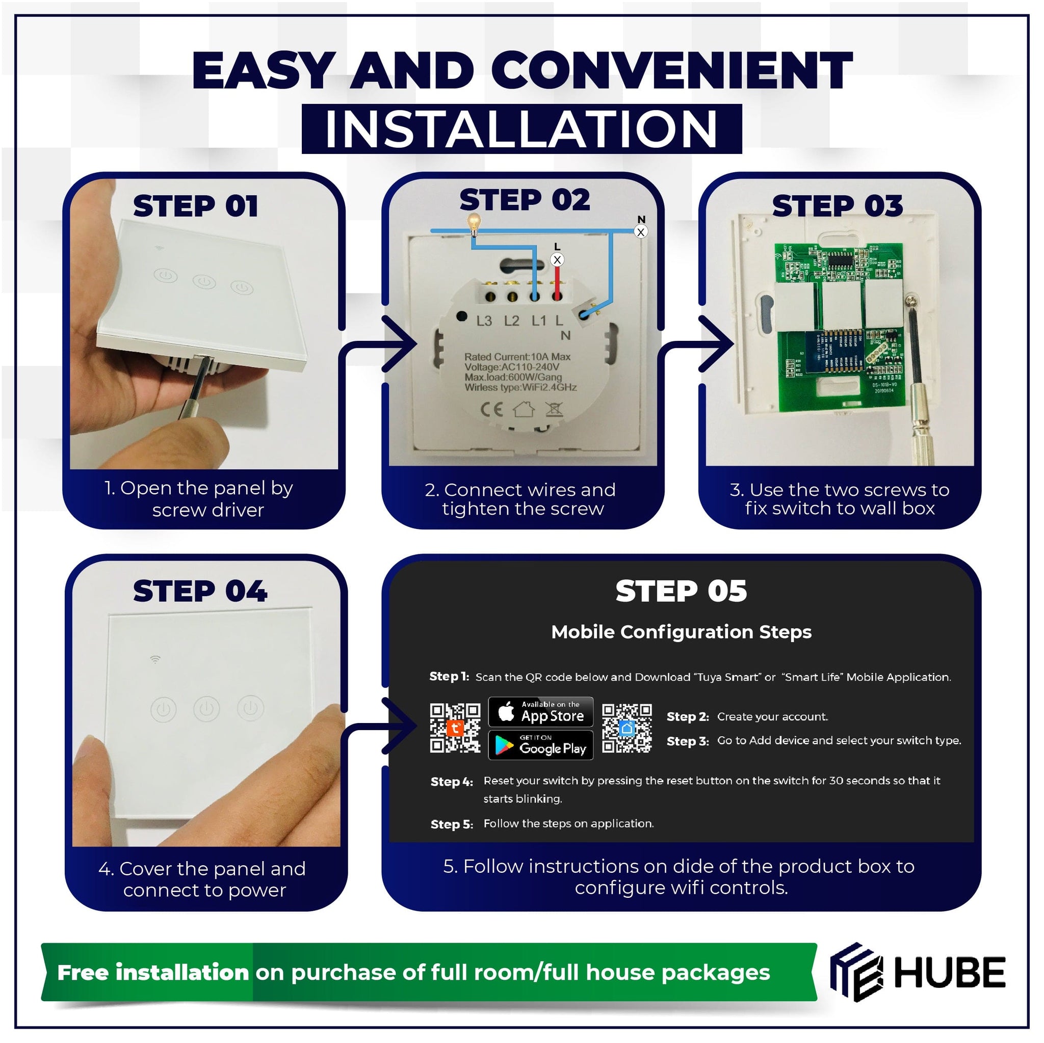 Buy Best Smart Wifi Home Switch 2 Gang in Pakistan | Hube Pvt Ltd ...